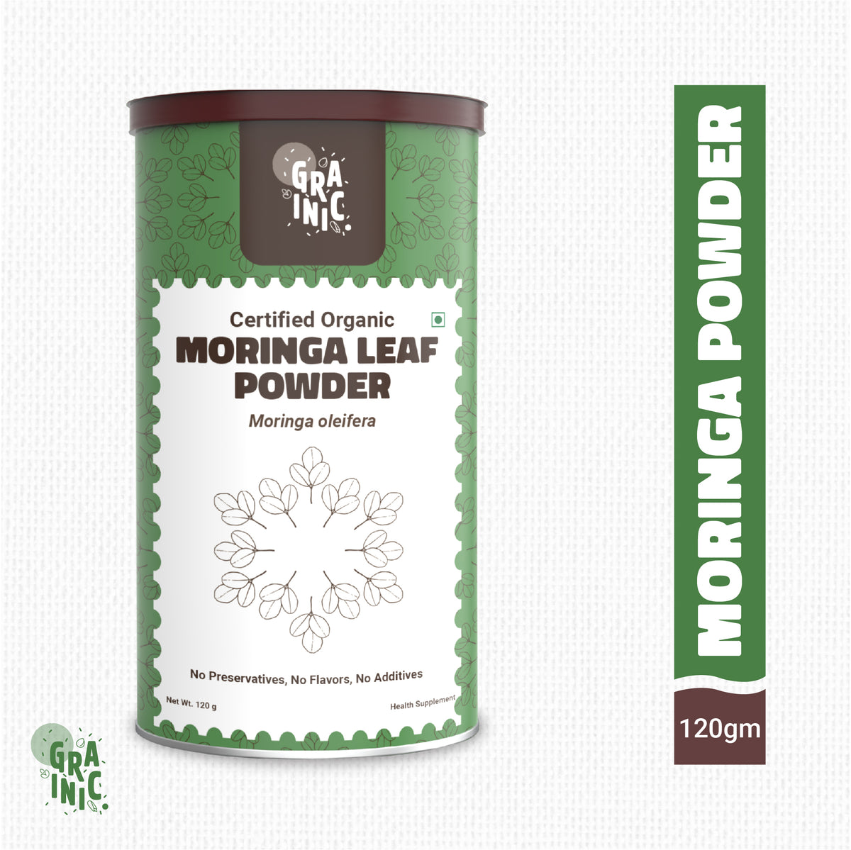 Buy 100% Certified Organic Moringa Powder Online | Grainic